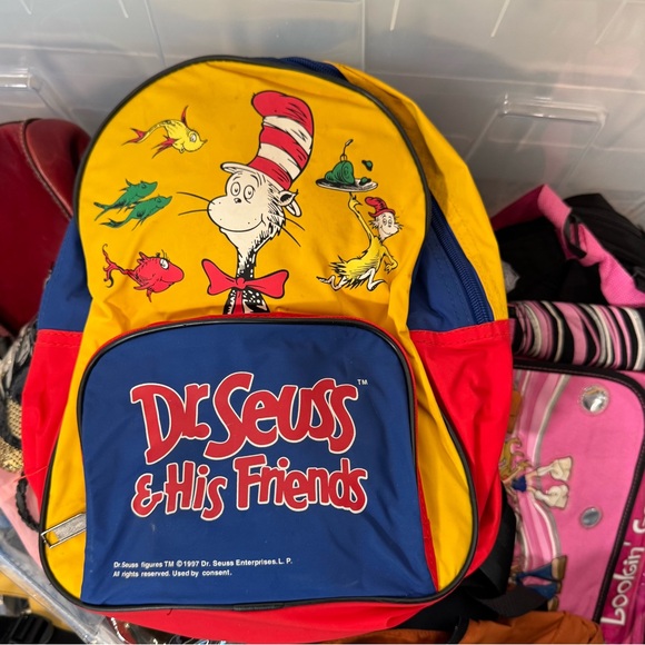 Dr. Seuss | Accessories | Vintage 997 Dr Seuss Yellow And Blue Kids ...